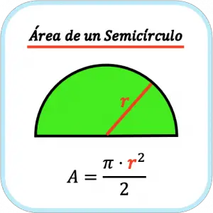 Área de un semicírculo: fórmula, ejemplos y calculadora
