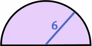 Área de un semicírculo: fórmula, ejemplos y calculadora