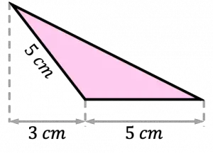 Área de un triángulo obtusángulo (ejemplos y calculadora)