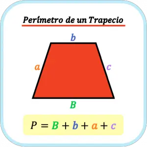 Perímetro de un Trapecio: fórmula, ejemplo y calculadora