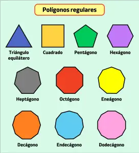 Polígono regular: características, tipos, área y perímetro